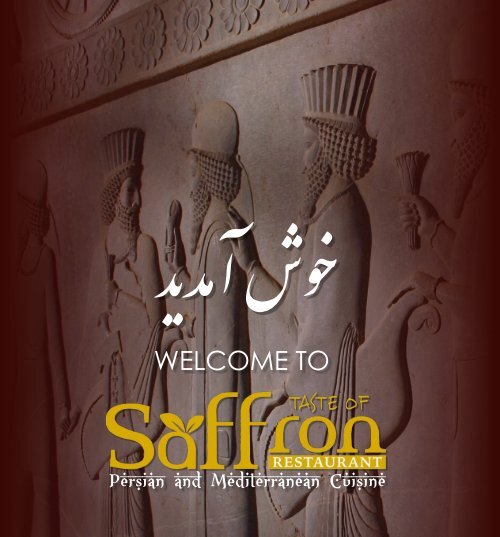 Saffron Dine In Menu