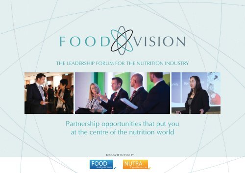 Food Vision SERIES BROCHURE 2016