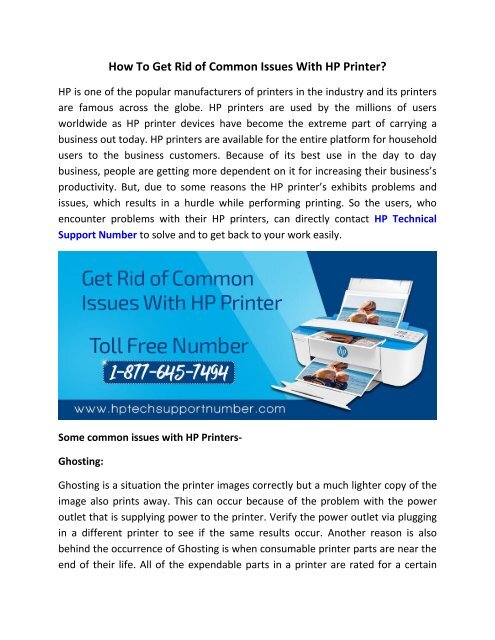 How To Get Rid of Common Issues With HP Printer