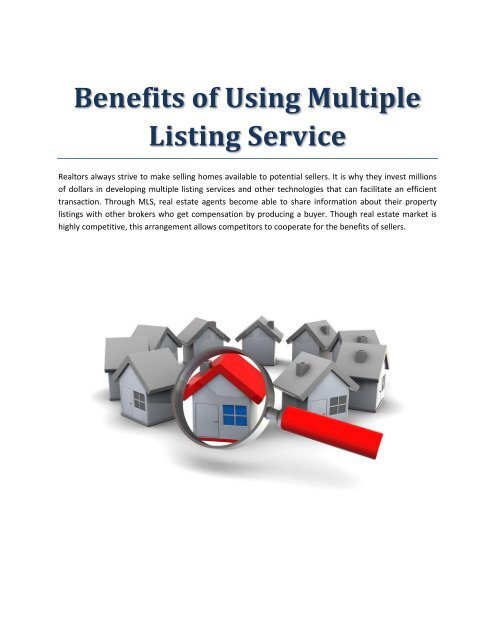 Benefits of Using Multiple Listing Service