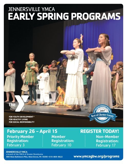 2018 Jennersville Early Spring Program Guide