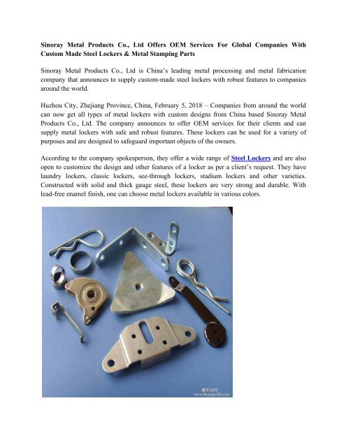 Sinoray-Metal-Products-Co-Ltd