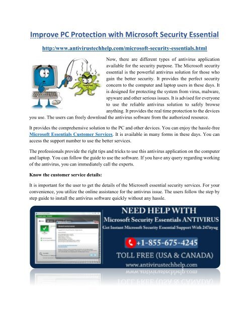 Improve PC Protection with Microsoft Security Essential