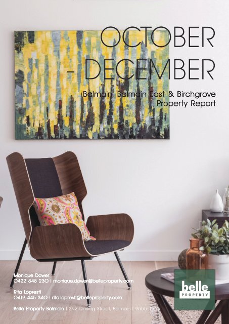 Monique Dower Property Report Oct-Dec 2017