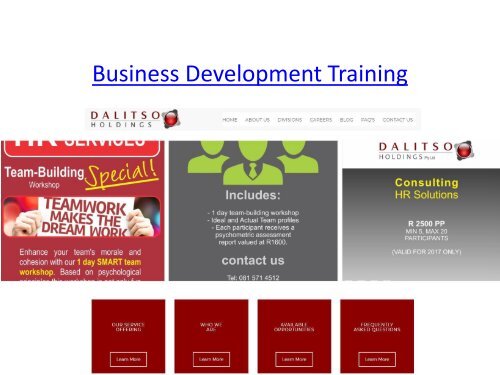 Business Development Training