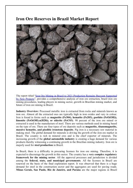 Brazil Steel Production