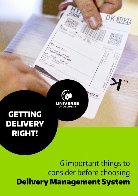 Getting delivery right - 6 things to consider before choosing Delivery ...