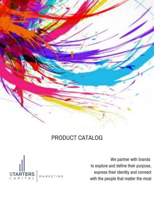 Starters Capital Marketing Product Catalog