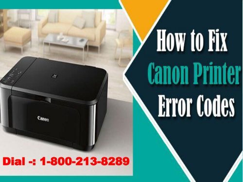 Fix Canon Printer Error Code and Messages Fix Canon Printer Error Code and Messages