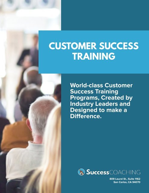 SuccessCOACHING Customer Success Training Offerings