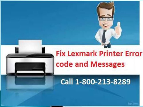 Fix Lexmark Printer Error code and Messages
