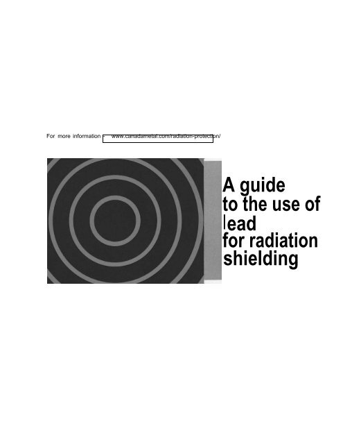 Customised Lead Sheet for Shielding from Nuclear Radiation