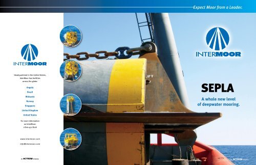 A whole new level of deepwater mooring. - InterMoor