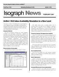 Reliability Workbench V10.3 Technical Specification - Isograph