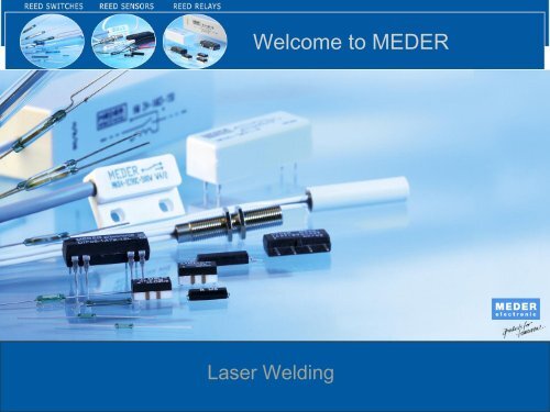 Laser welding - MEDER electronic