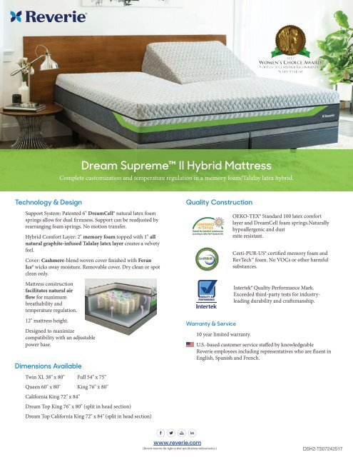 Dream Supreme Hybrid 2 Mattress_Digital