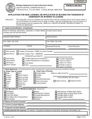 Your Michigan Chauffeur License - TS-025 - State of Michigan