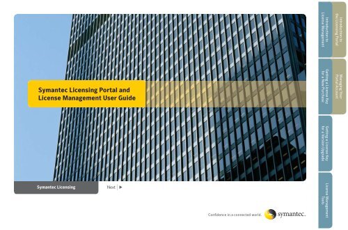 Symantec Licensing Portal and License Management User Guide
