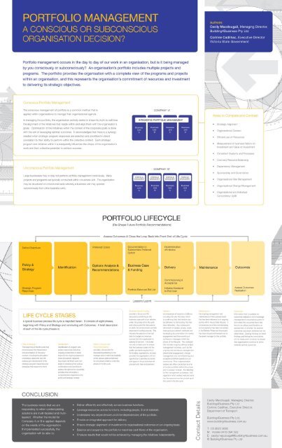 Portfolio Management Poster (A4)