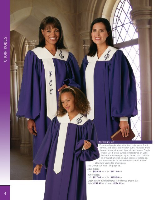 CHOIR ROBES Harmony C-32