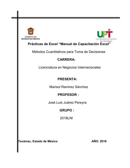 Manual de Capacitación Excel