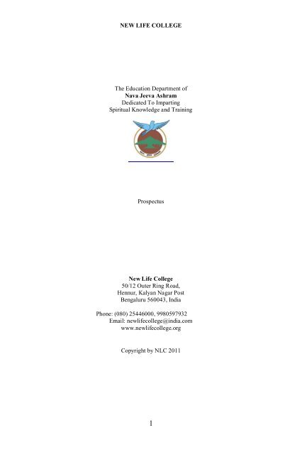 Prospectus - New Life College