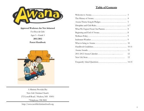 Awana Handbook Time