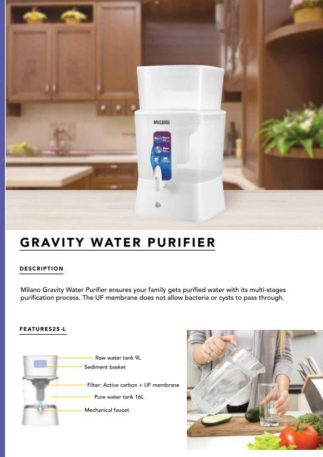 GRAVITY WATER PURIFIER DE