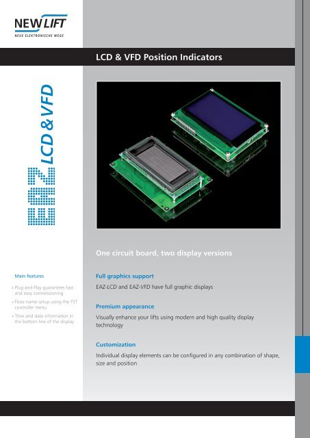 LCD & VFD Position Indicators - New Lift