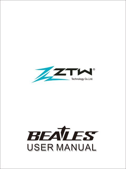 ZTW Beatles Brushless ESC User manual for Rc airplane