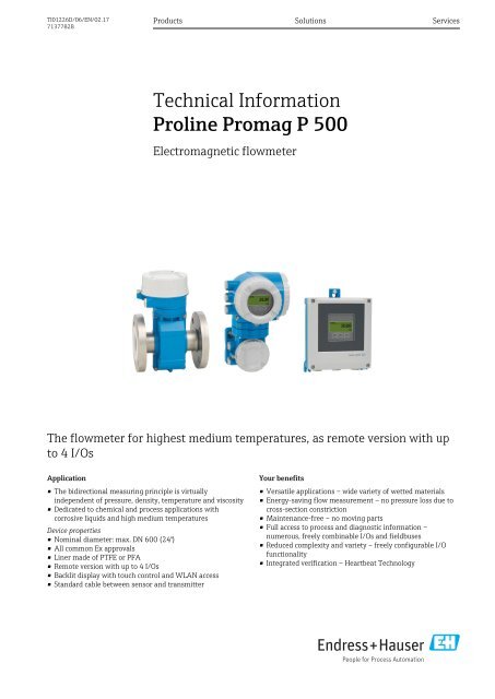 Flow Meters Flowquip P500-Tech-Info-Datasheet