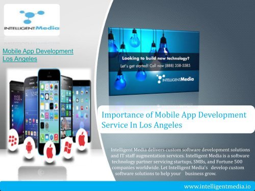 Importance of Mobile App Development Service in Los Angeles
