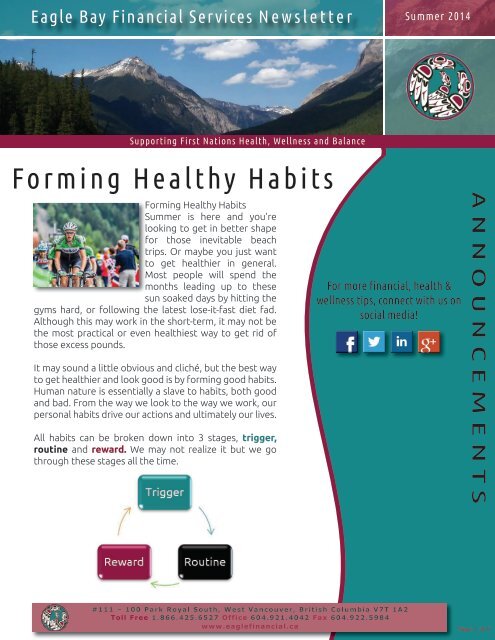 Forming Healthy Habits