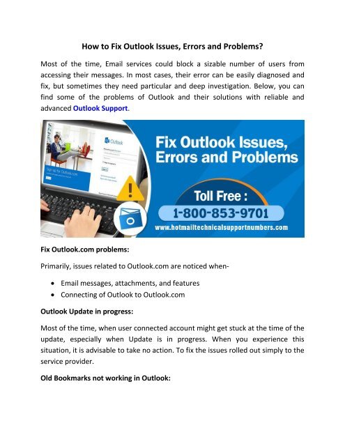 Fix Outlook Issues Errors and Problems