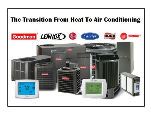 HVAC Tips For The Transition From Heat To Air Conditioning NC