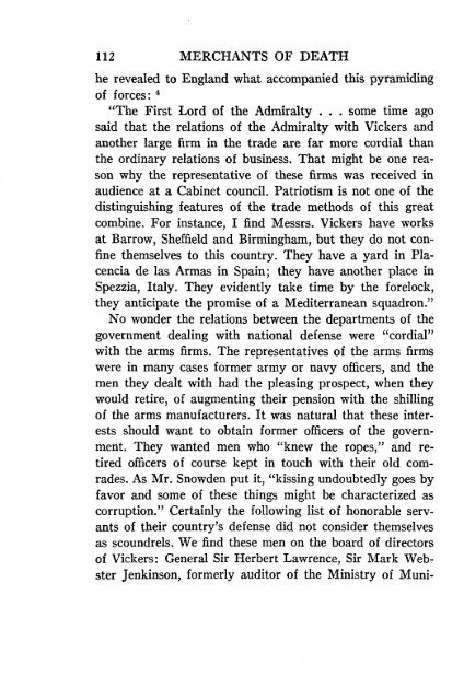 112 MERCHANTS OF DEATH he