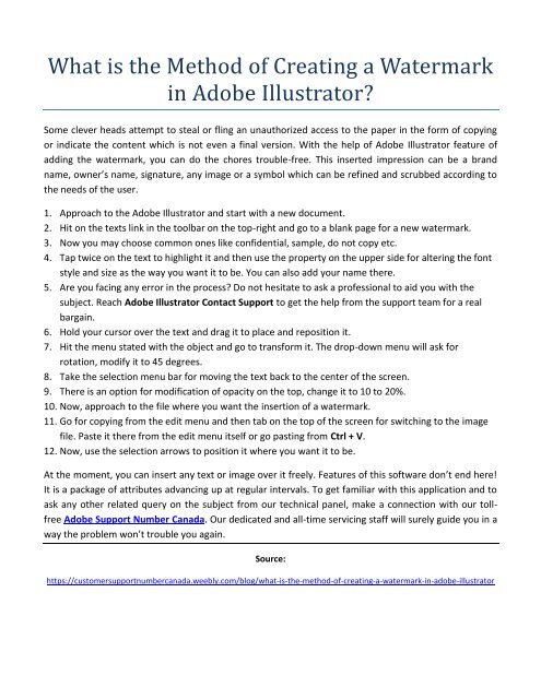 What is the Method of Creating a Watermark in Adobe Illustrator
