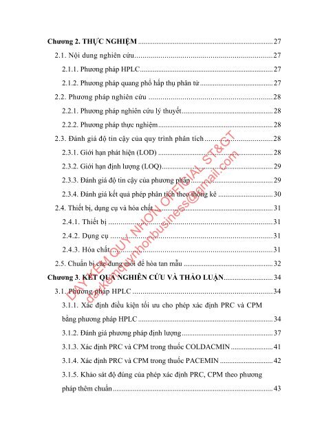 Chƣơng 2. THỰC NGHI