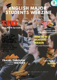 ENGLISH MAJOR STUDENTS WEBZINE