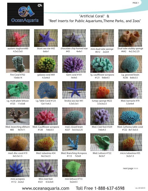 PDF Catalog - Ocean Aquaria
