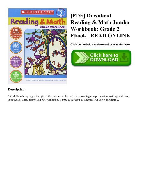 [PDF] Download Reading & Math Jumbo Workbook: Grade 2 Ebook | READ ONLINE