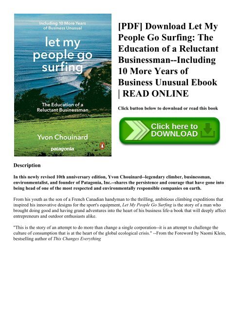 [PDF] Download Let My People Go Surfing: The Education of a Reluctant ...