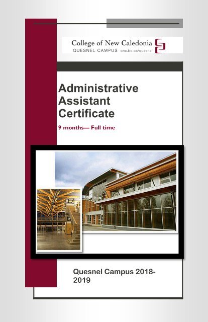 CNC Administrative Assistant Certificate
