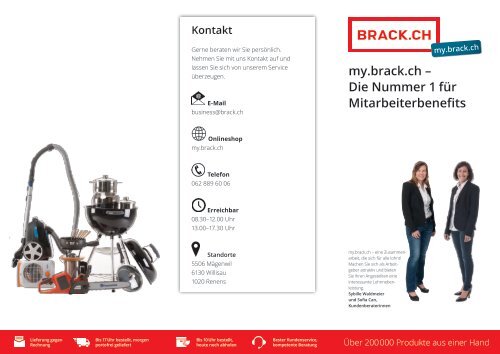 my.brack.ch-Die Nummer 1 für Mitarbeiterbenefits