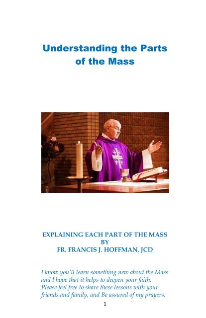 THE MASS EXPLAINED FOR BOOKLET
