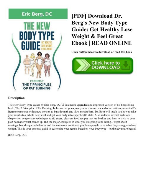 [PDF] Download Dr. Berg's New Body Type Guide Get Healthy Lose Weight ...