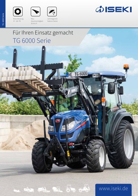 ISEKI Traktoren TG 6000 Broschüre