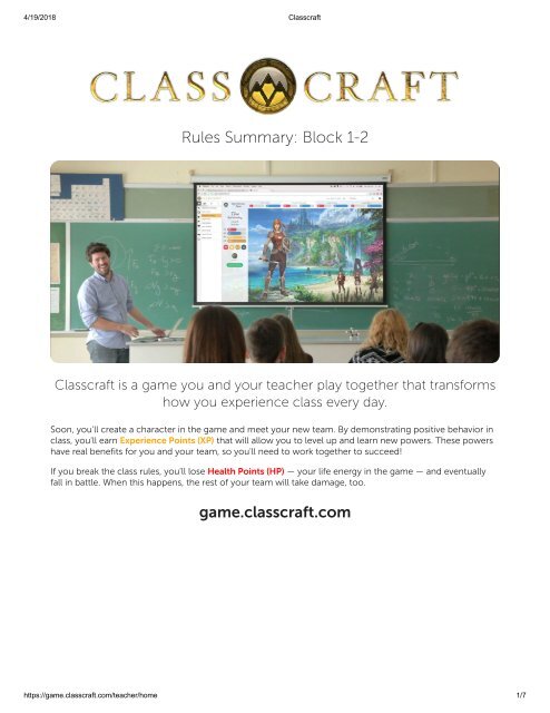 Class Craft