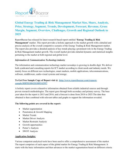 Energy Trading & Risk Management