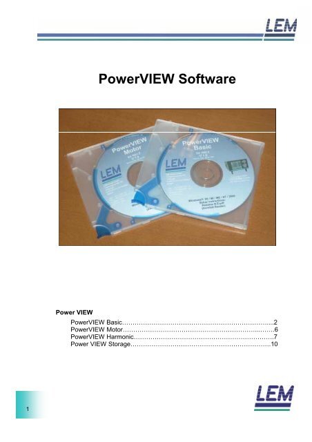 PowerVIEW Software